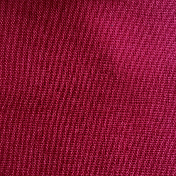 Red Cotton Linen Blend Fabric - $30 Per Metre - Indigo Niche