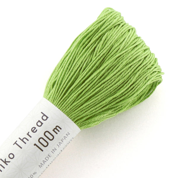 Olympus Sashiko Thread 100m ST107 Apple Green - Indigo Niche