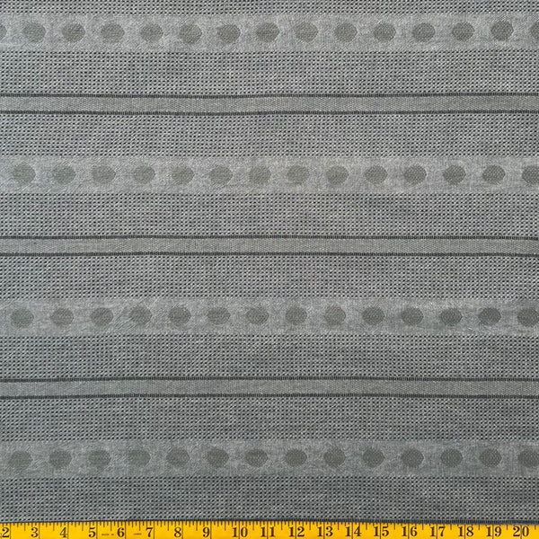 Light Grey/Blue Rail Yarn-Dyed Fabric - 1M Pre-Cut - Indigo Niche