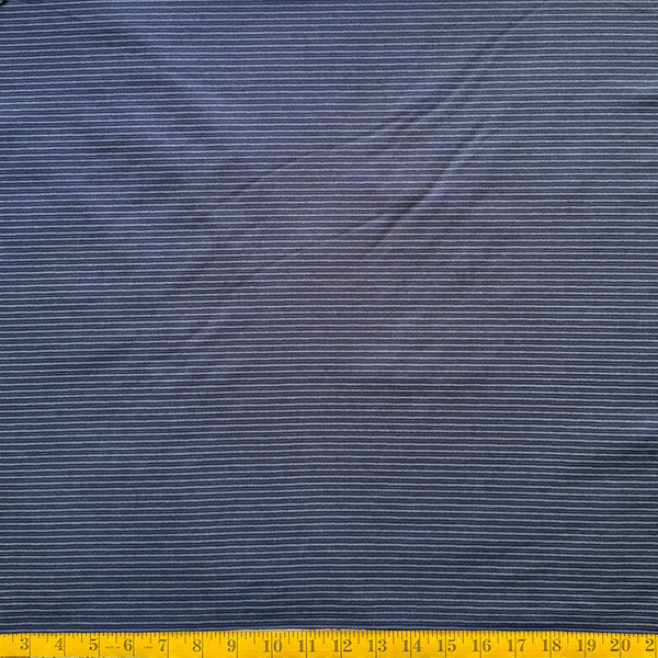 Indigo Stripes - Cotton Print Fabric - $33 Per Metre - Indigo Niche