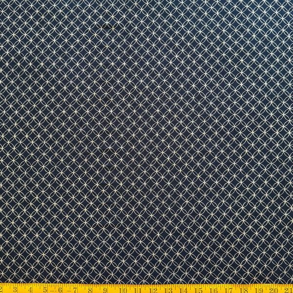 Shippo-Tsunagi - Cotton Print Fabric - $32 Per Metre - Indigo Niche