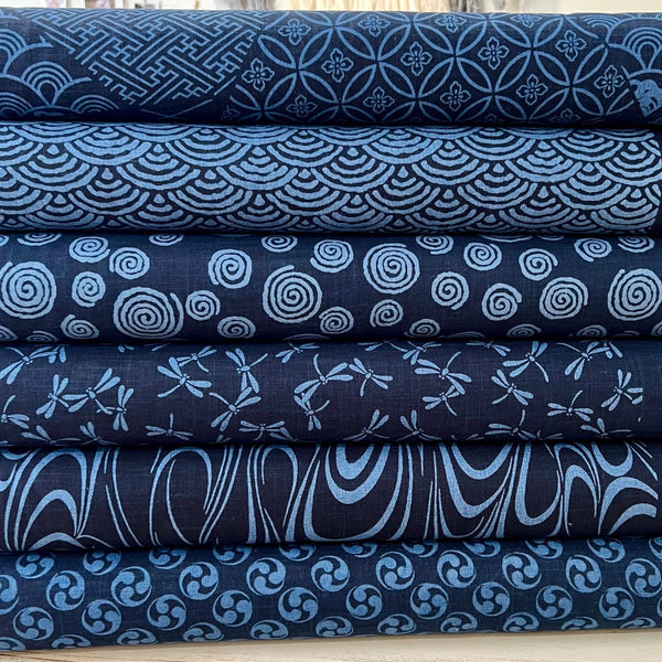 Indigo Dreaming - Fat Quarter Pack - Indigo Niche